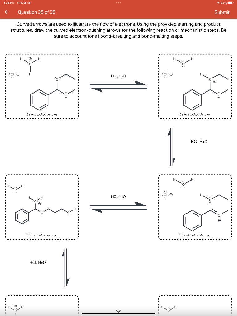 Solved Curved arrows are used to illustrate the flow of | Chegg.com