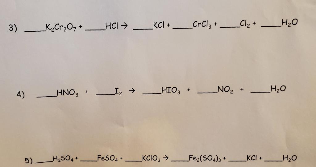 Solved For each reaction: *Assign Oxidation numbers *Write | Chegg.com