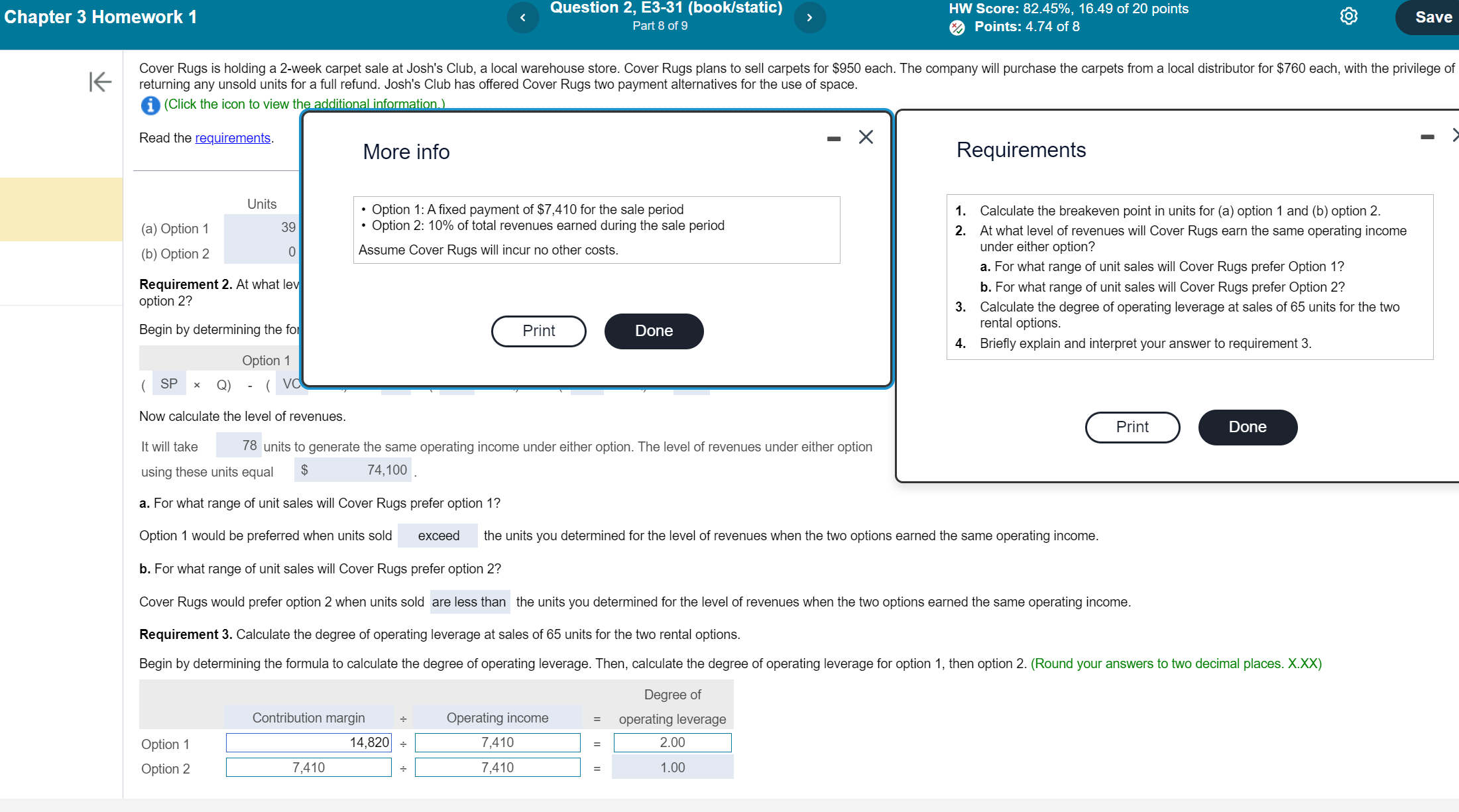 Solved Can you solve Requirement 3 ﻿and 4 ﻿please. returning | Chegg.com