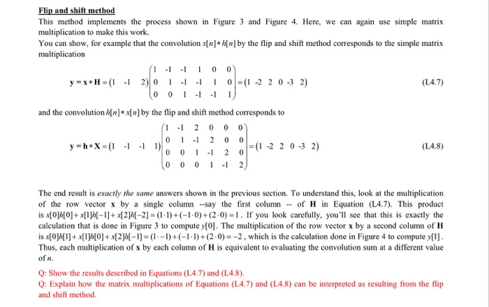 Solved Flip and shift method This method implements the | Chegg.com