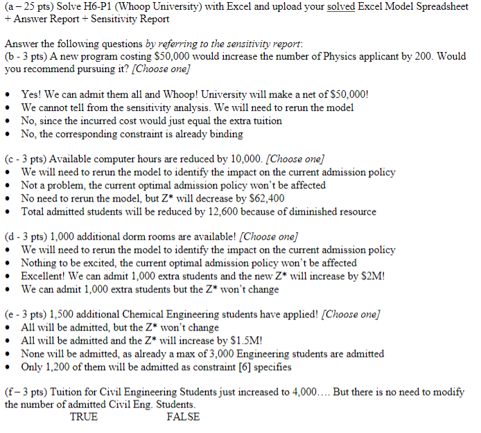 Solved (a - 25 ﻿pts) ﻿Solve H6-P1 (Whoop University) ﻿with | Chegg.com