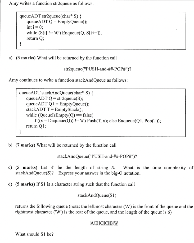 Solved 7. Consider the header files for the ADT of stack of | Chegg.com