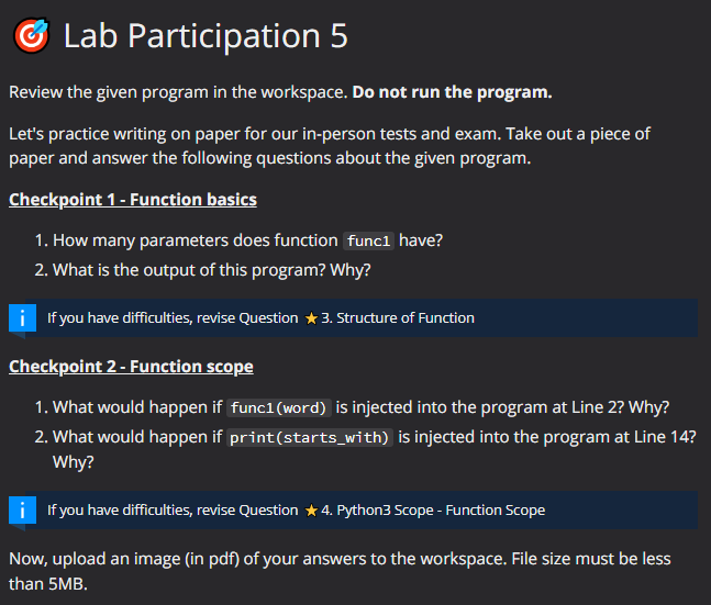 Solved Code provided:‘’'word = "QUIT"def func1(word): | Chegg.com