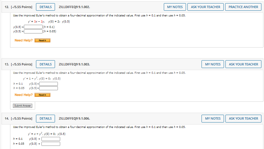 Solved ASK YOUR TEACHER PRACTICE ANOTHER 12. [-15.55 Points) | Chegg.com