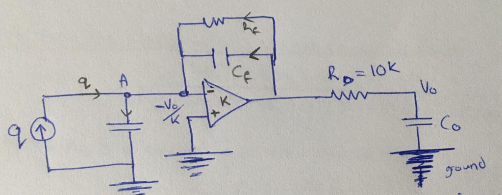 Solved Design a charge amplifier for a piezoelectric sensor | Chegg.com