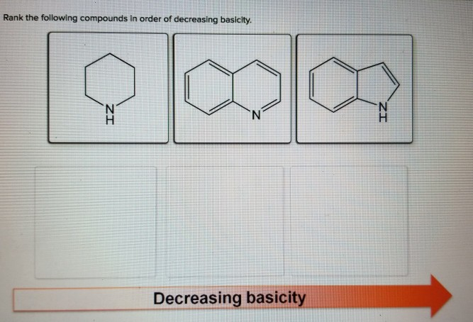 Solved Rank The Following Compounds In Order Of Decreasing