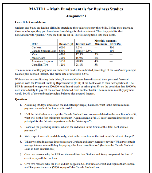 Solved MATH11 - Math Fundamentals for Business Studies | Chegg.com