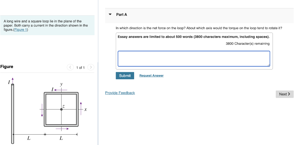 Solved A long wire and a square loop lie in the plane of the | Chegg.com