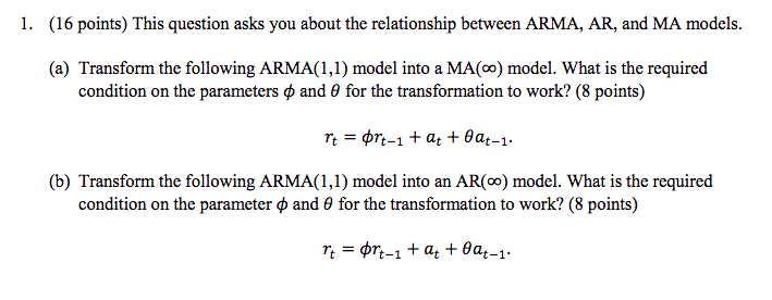 Solved 1. (16 points) This question asks you about the | Chegg.com