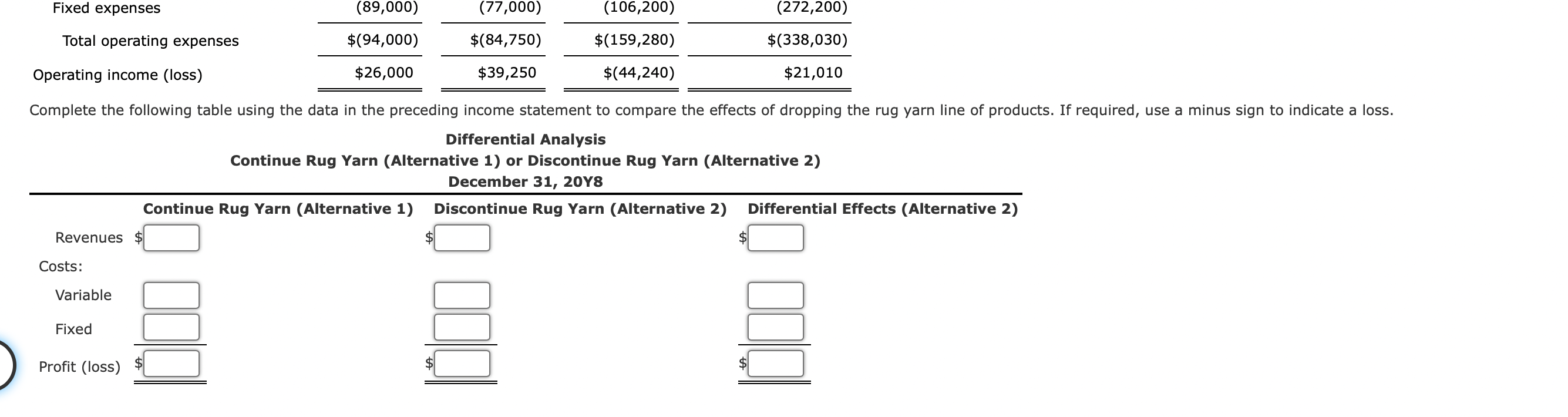 Solved Mastery Problem: Differential Analysis and Product | Chegg.com