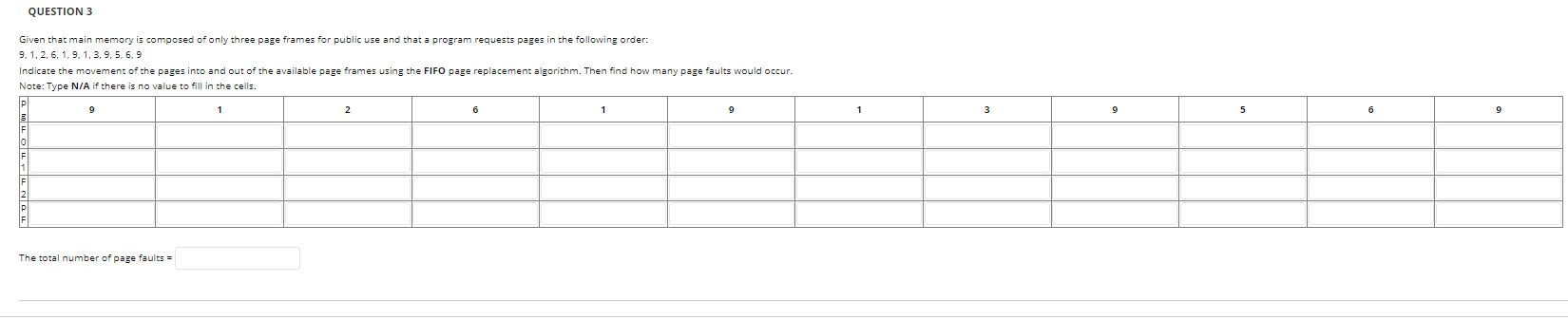 Solved Please fill out the tables with their correct values | Chegg.com