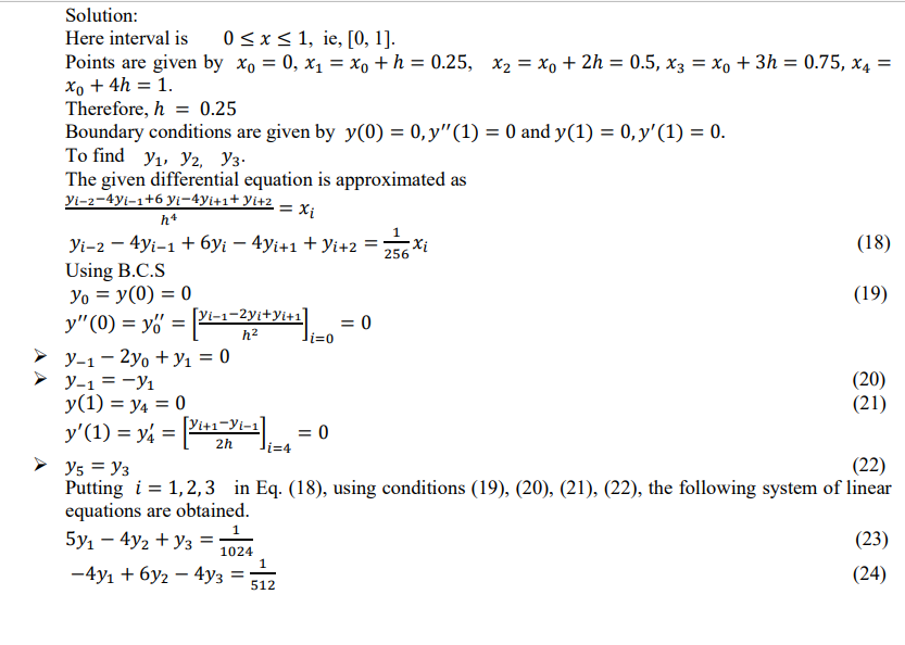 Solved Example 2 Consider The Fourth Order Linear