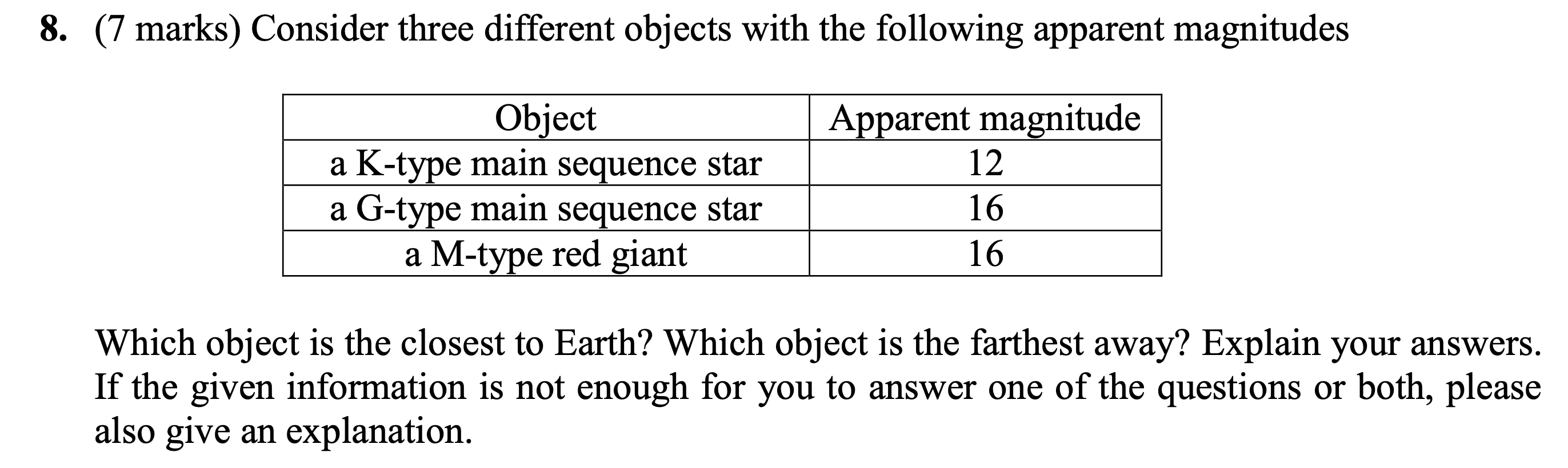 Solved 8. (7 marks) Consider three different objects with | Chegg.com Solved 8. (7 marks) Consider three different objects with | Chegg.com