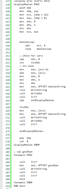 Solved MASM Assembly Language: I need my program to sort the | Chegg.com