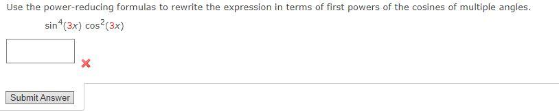 Solved Use the power-reducing formulas to rewrite the | Chegg.com