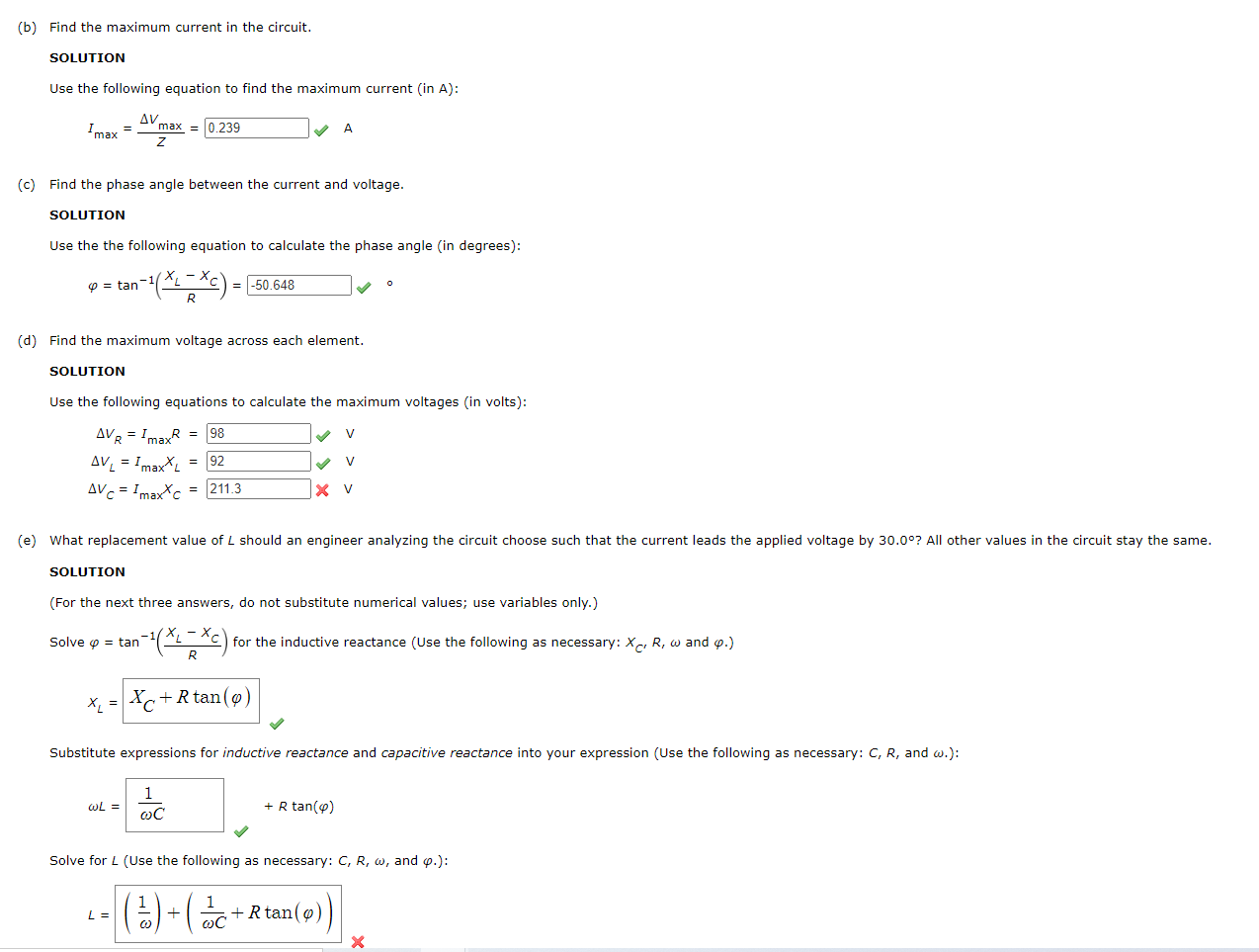 Solved A series RLC circuit has R=410Ω,L=1.02H,C=3μF. It is | Chegg.com