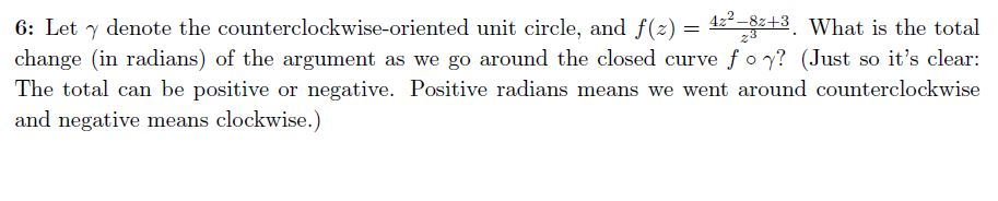 Solved 6: Let y denote the counterclockwise-oriented unit | Chegg.com