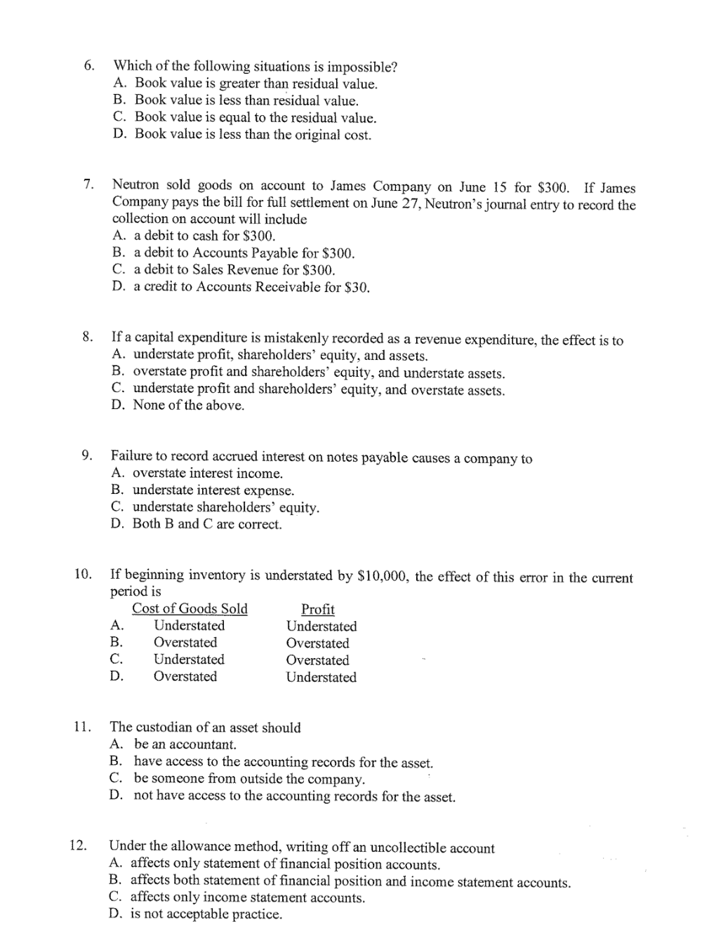 Solved SECTION A -- Multiple Choice Questions (75 marks) | Chegg.com