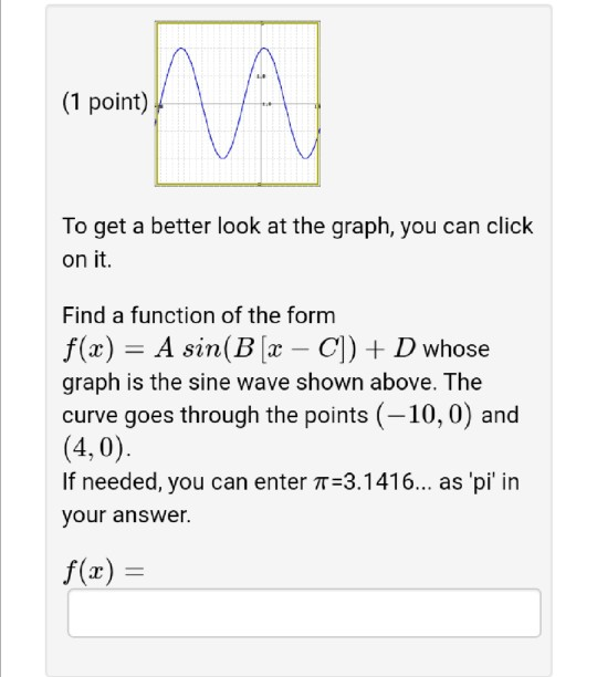 Solved (1 point) To get a better look at the graph, you can | Chegg.com