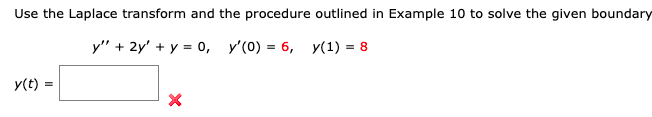 Solved Use the Laplace transform and the procedure outlined | Chegg.com