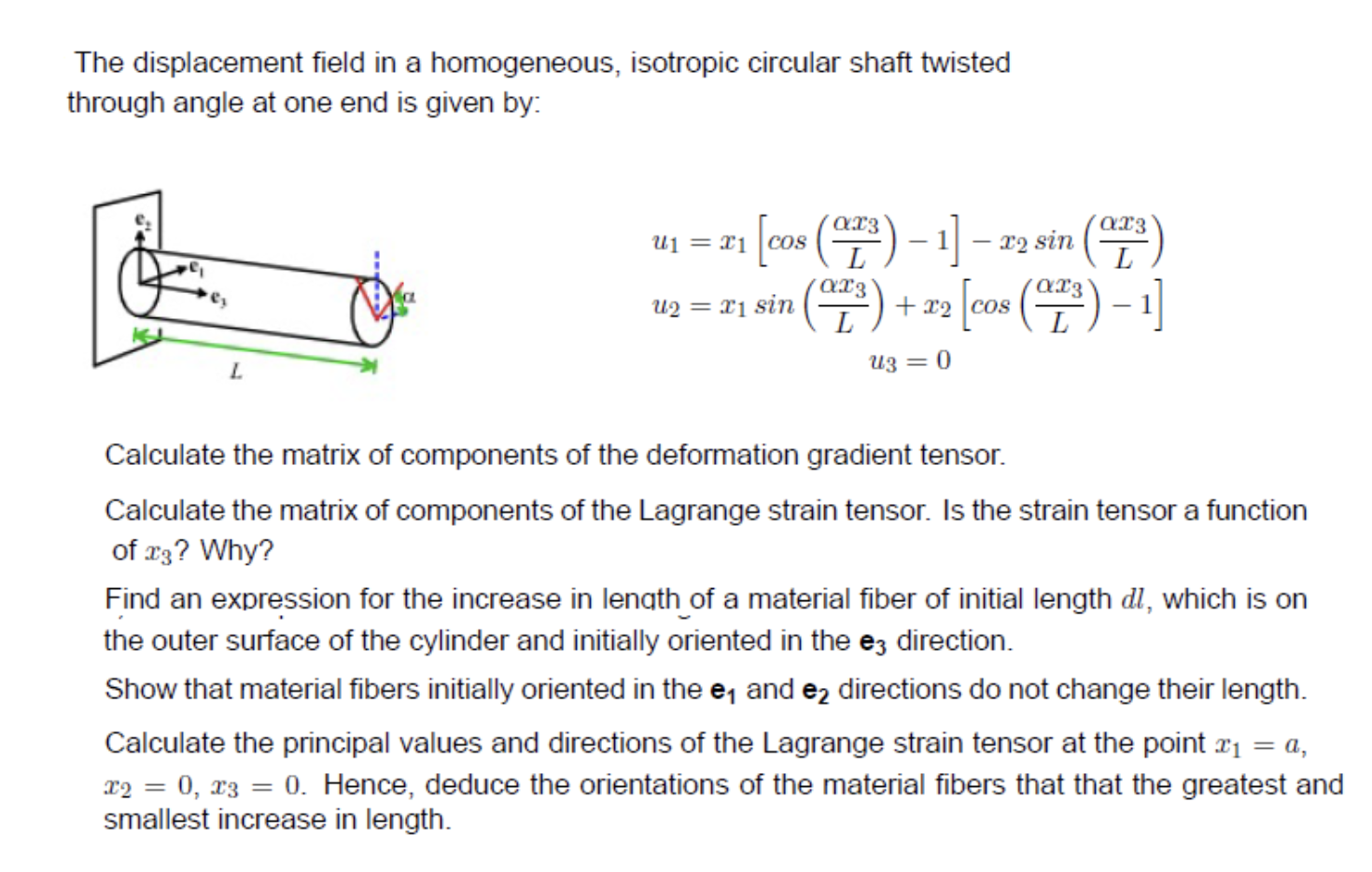 The Displacement Field In A Homogeneous Isotropic 