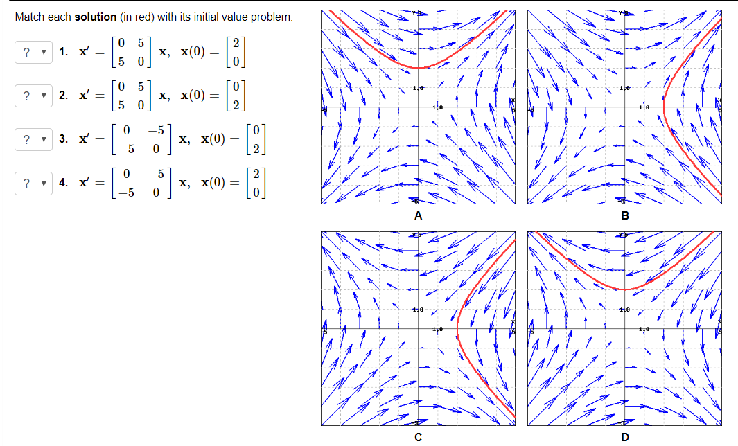 Solved Match each vector field with its differential | Chegg.com