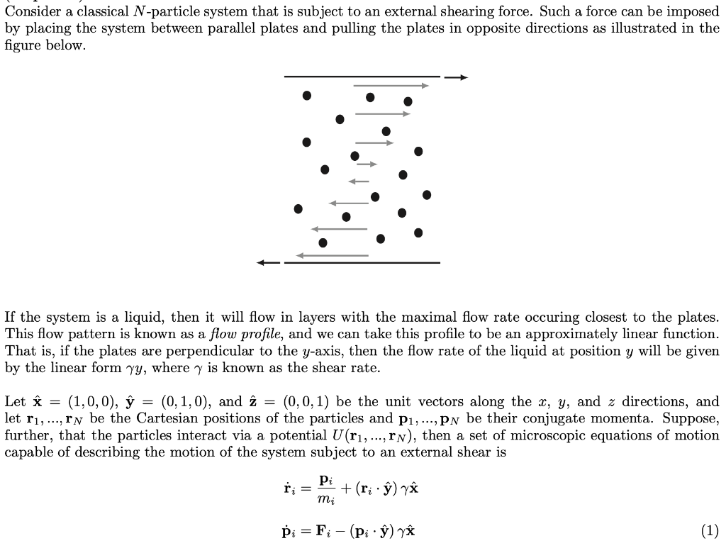 Solved Consider a classical N-particle system that is | Chegg.com