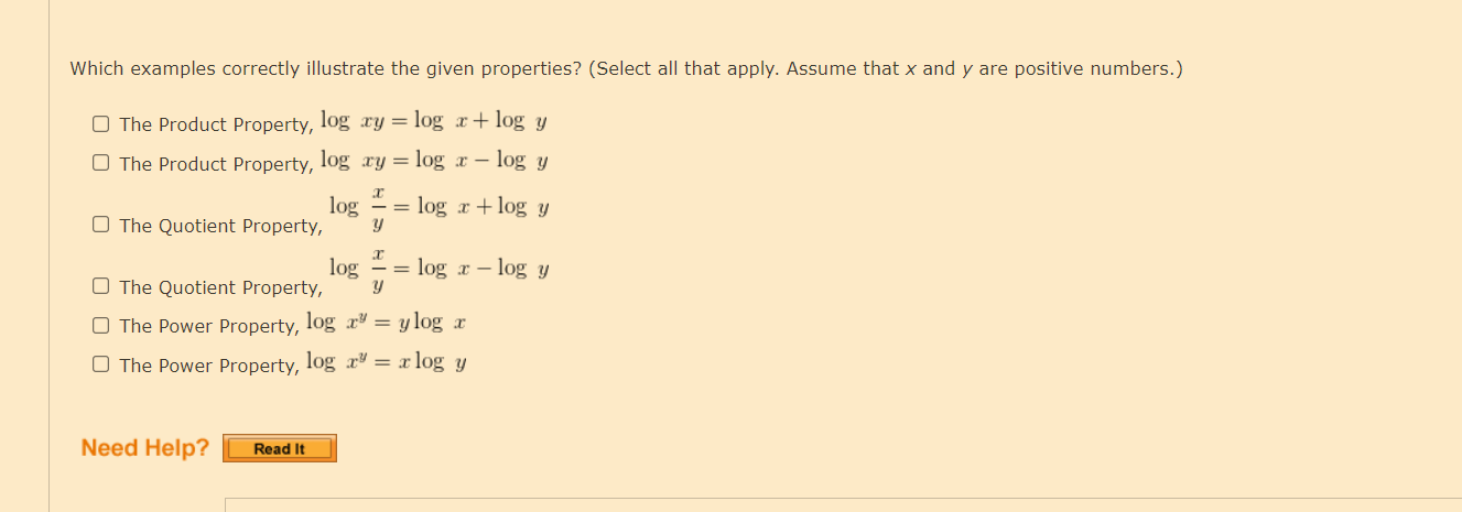 Solved Which examples correctly illustrate the given | Chegg.com