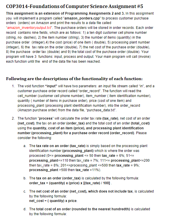 Solved COP3014-Foundations of Computer Science Assignment #5 | Chegg.com