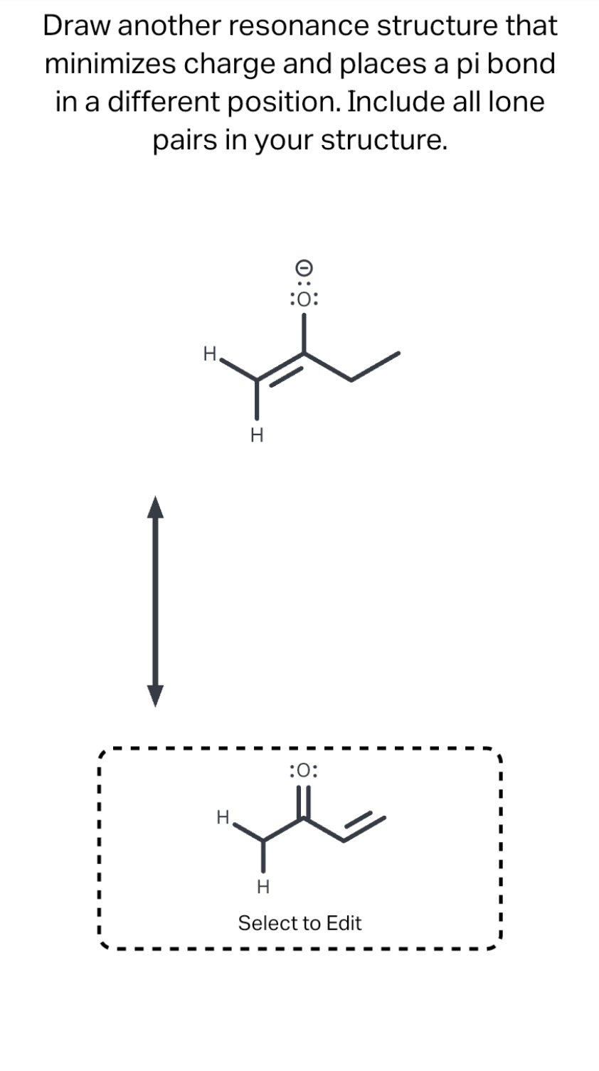 Solved Draw another resonance structure that minimizes | Chegg.com