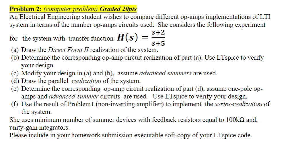 Problem 2: (computer problem) Graded 20pts An | Chegg.com