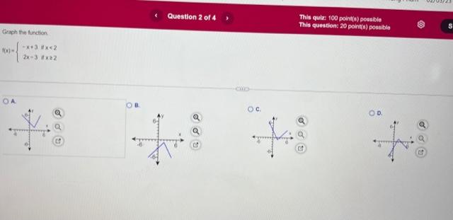 Solved Graph the function f(x)={−x+32x−31x