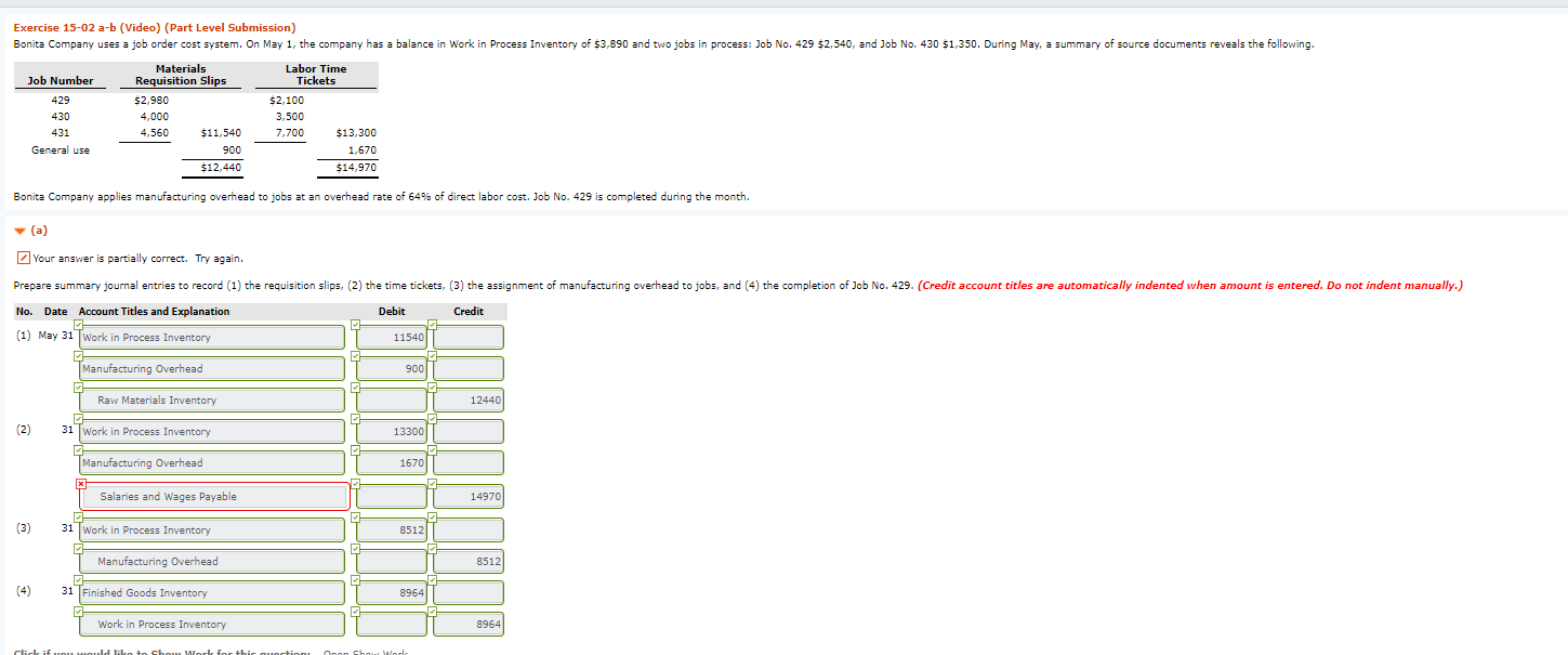 Solved Post the entries to Work in Process Inventory, and | Chegg.com