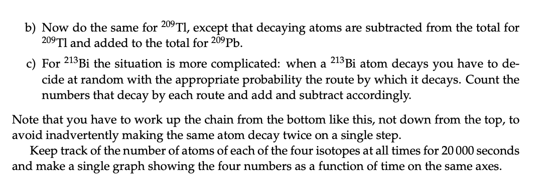 Solved Exercise 10.2: Radioactive decay chain This exercise | Chegg.com