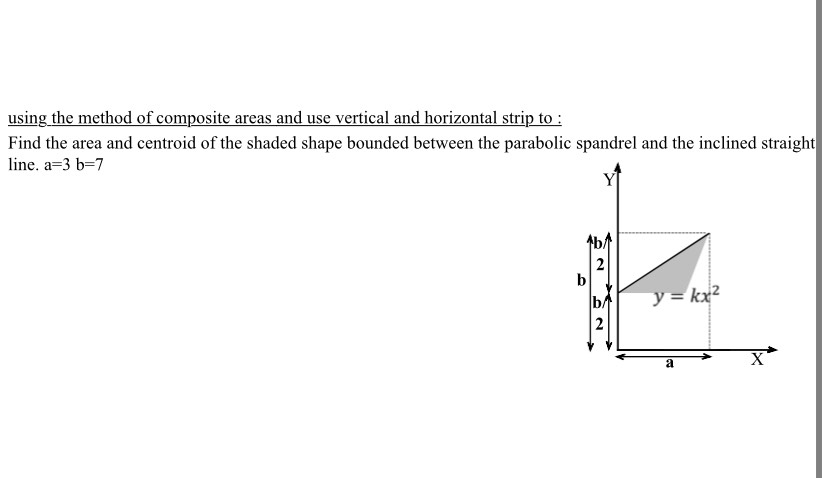 Solved using the method of composite areas and use vertical | Chegg.com