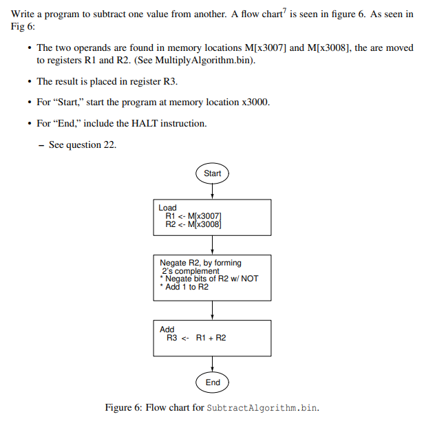 Solved Write a program to subtract one value from another. A | Chegg.com