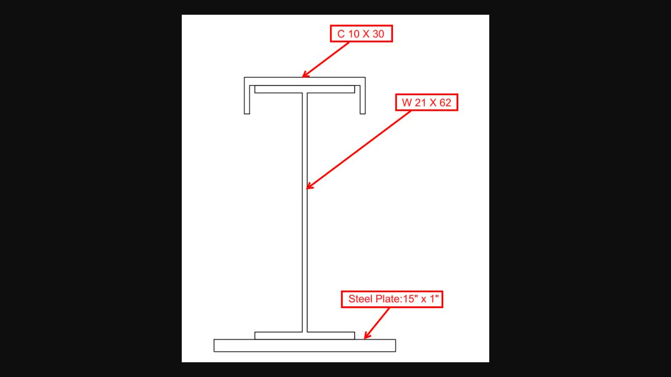 Solved 1. What is the area of the C-section? 2. What is the | Chegg.com