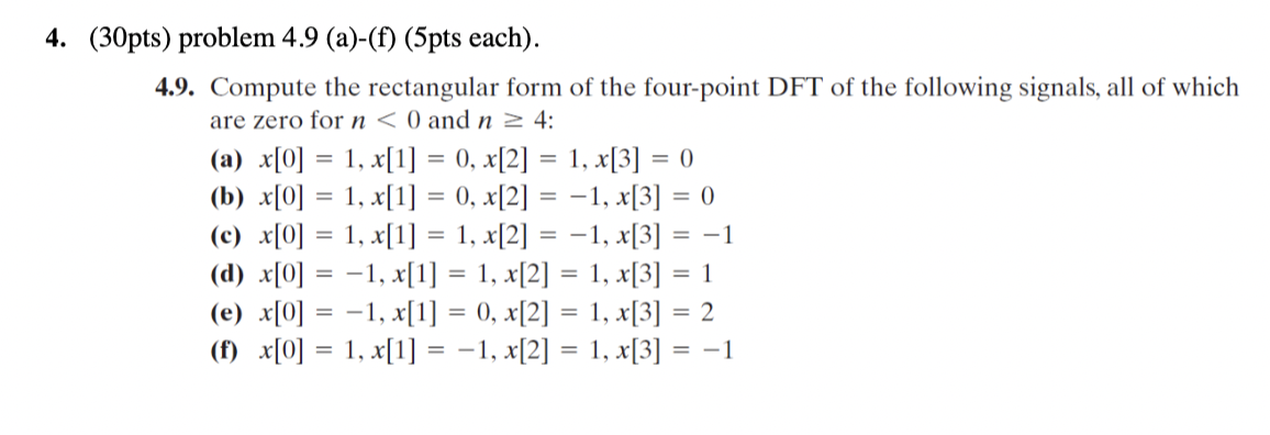 Solved 4.9. Compute the rectangular form of the four-point | Chegg.com