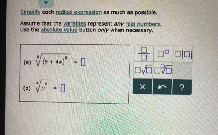 Solved Simplify each radical expression as much as possible. | Chegg.com