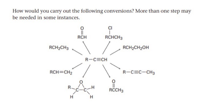 Solved How would you carry out the following conversions? | Chegg.com