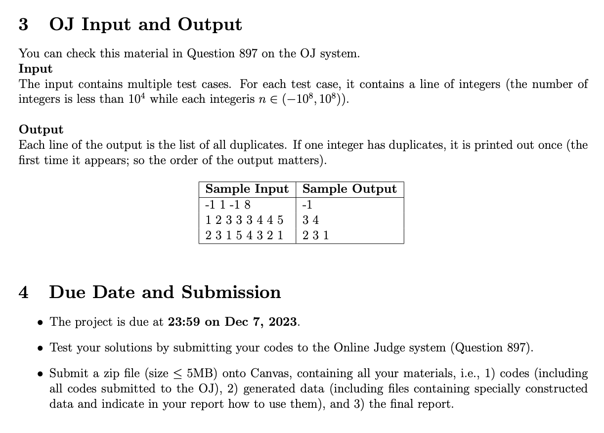 Solved 3 OJ Input and Output You can check this material in | Chegg.com Solved 3 OJ Input and Output You can check this material in | Chegg.com