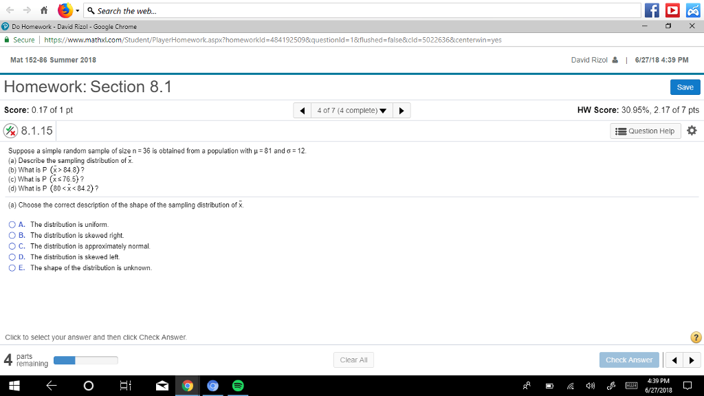 Solved Search the web Do Homework - David Rizol - Google | Chegg.com