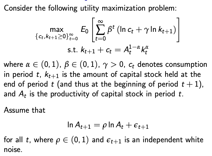 Solved Consider The Following Utility Maximization Problem