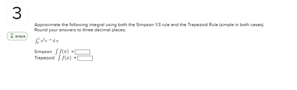 Solved Approximate the following integral using both the | Chegg.com
