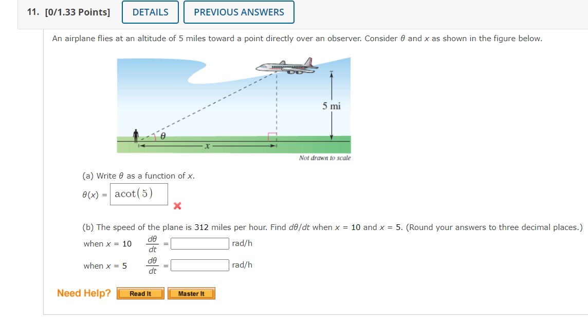 Solved 11. [0/1.33 Points] DETAILS PREVIOUS ANSWERS An | Chegg.com