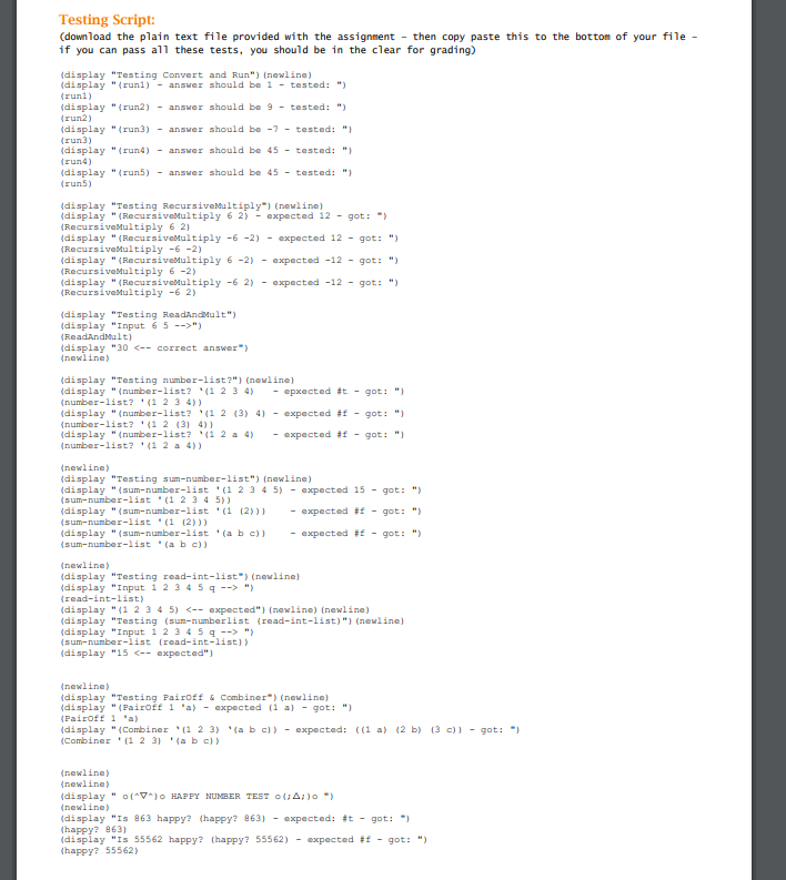 Using Scheme Assignment Learning Scheme Use Dr Racket Would Like Start ...