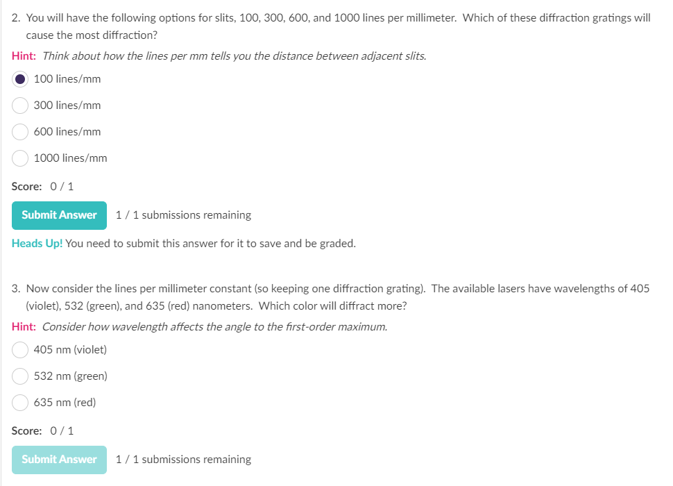 Solved 2. You will have the following options for slits, | Chegg.com