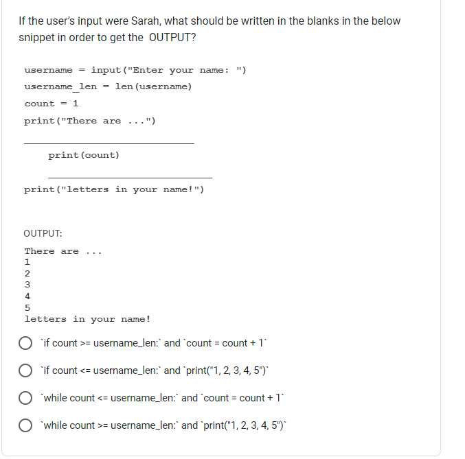 Solved What will the following code snippet print? | Chegg.com
