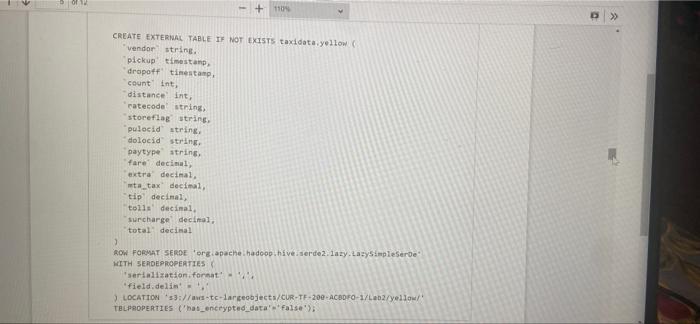 Solved CREATE EXTEANAL TAILE IF NOT EXISTS 'vendor" stringr | Chegg.com