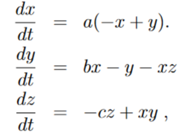 Solved Consider the Lorenz equations: where the parameters | Chegg.com